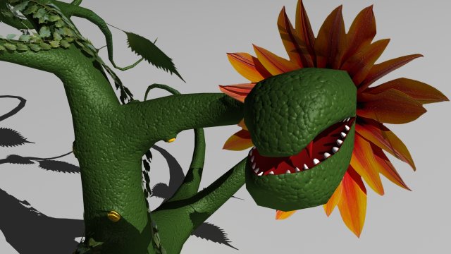 vine monster plant 3D Model in Monster 3DExport
