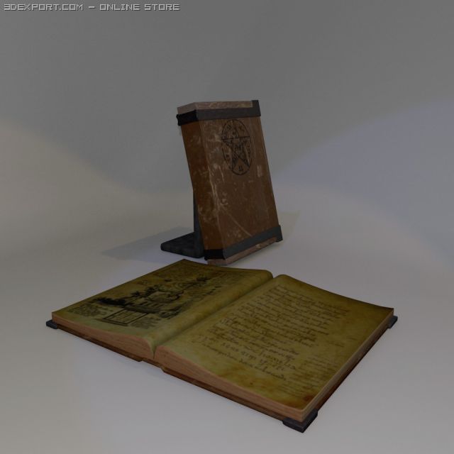 spellbook 3D Model in Bar 3DExport