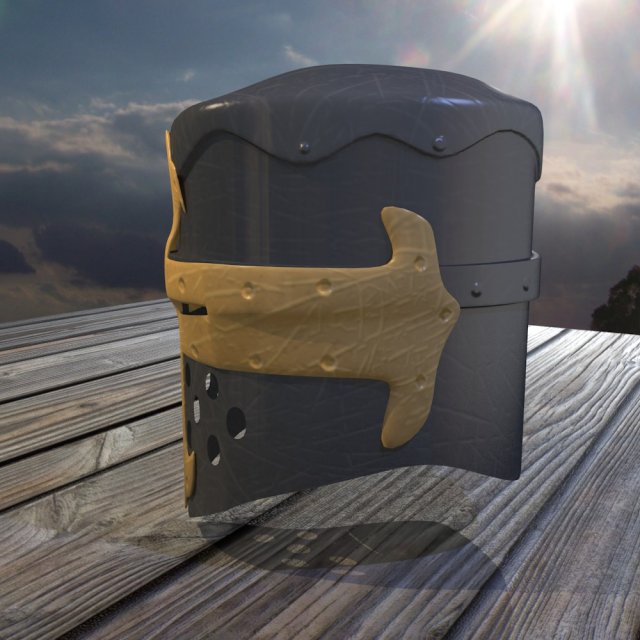 norman knight helmet 3D Model in Armor 3DExport
