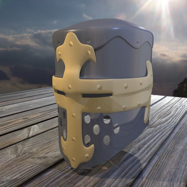 norman knight helmet 3D Model in Armor 3DExport