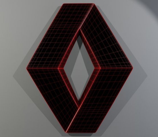 renault logo 3D Models in Parts of auto 3DExport