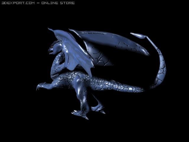 blue dragon 3D Model in Fantasy 3DExport