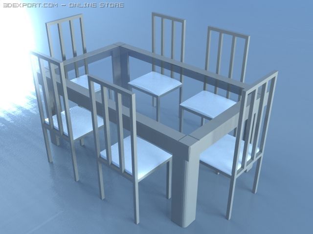 table set 3D Models in Table 3DExport