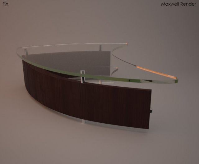 fin coffee table 3D Model in Table 3DExport