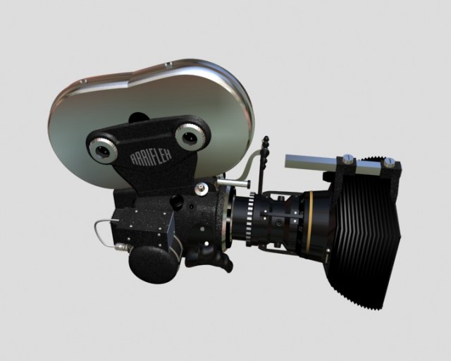 cine camera 3D Model in Video 3DExport