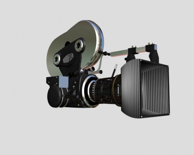cine camera 3D Model in Video 3DExport