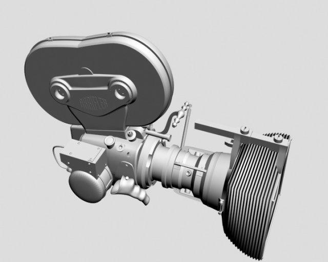 cine camera 3D Model in Video 3DExport
