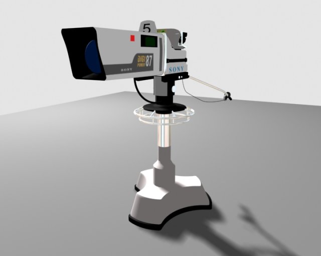 broadcast video camera 3D Model in Video 3DExport