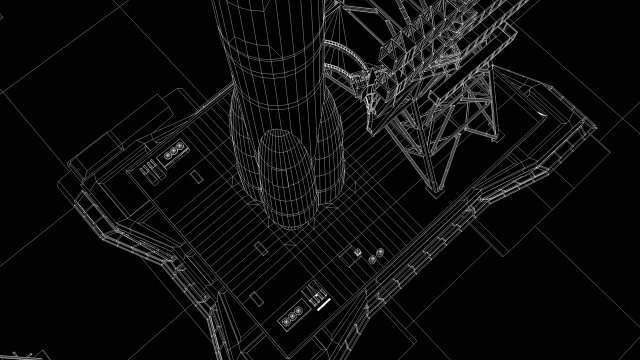 Rocket launch platform 3D Model in Real Spacecraft 3DExport