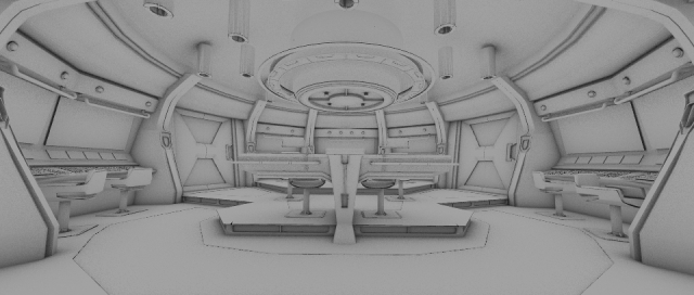 starship bridge command center 3D Model in Fantasy Spacecraft 3DExport