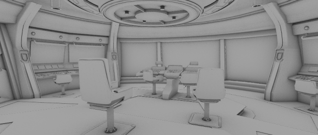 starship bridge command center 3D Model in Fantasy Spacecraft 3DExport