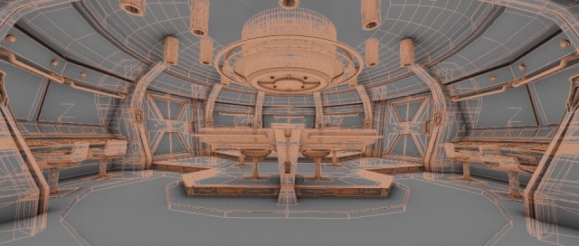 starship bridge command center 3D Model in Fantasy Spacecraft 3DExport