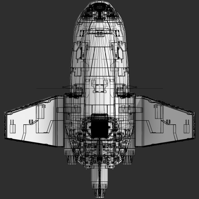 space freighter 3D Model in Fantasy Spacecraft 3DExport