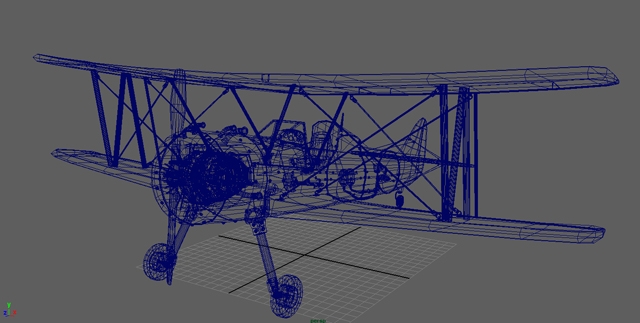 Baron Airplane 3D Model in Commercial 3DExport