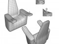 Control Chair 3D Model in Parts 3DExport