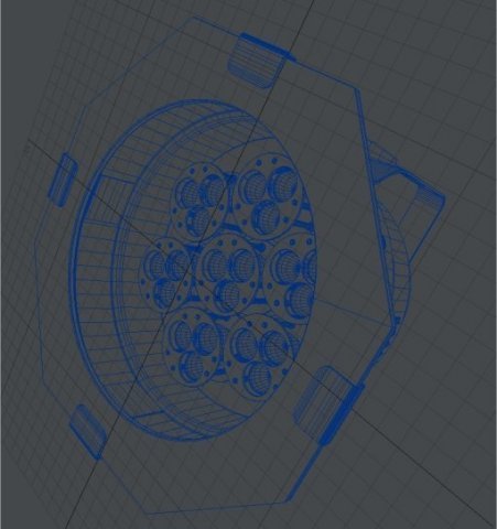 LAD LED Par56 Spotlight 3D Model in Miscellaneous 3DExport