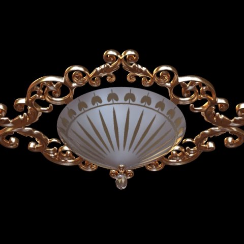 ornate ceiling light fixture 3D Model in Bulb 3DExport