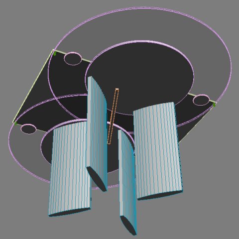 oval glass top table 3D Model in Table 3DExport