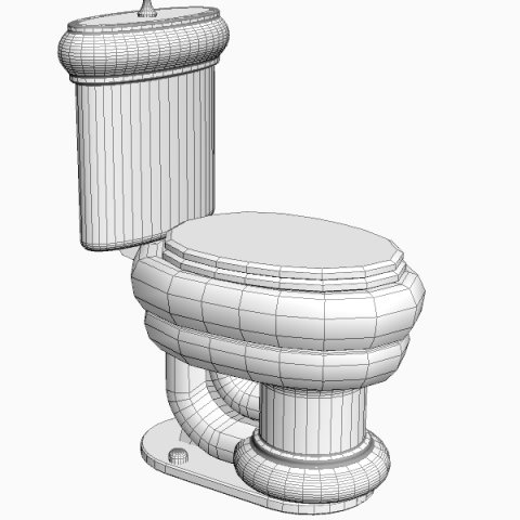 toilet 3D Model in Bathroom 3DExport