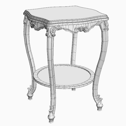 antique table 3D Model in Table 3DExport