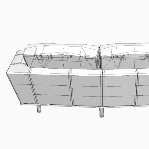 curved contemporary sofa 3D Model in Sofa 3DExport