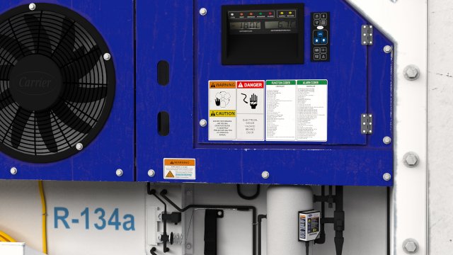40ft MSC Container Reefer CARRIER 3D Model in Transport 3DExport