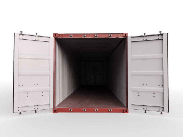 Generic container 40ft standard- PSD edit 3D Model in Transport 3DExport