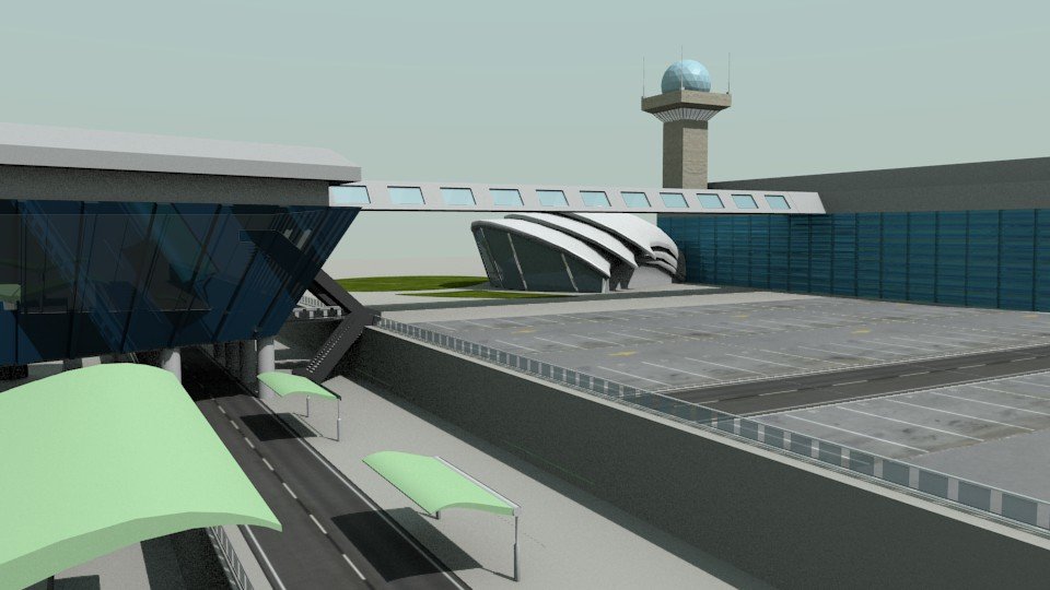 airport metro bus terminal 3D Models in Architectural Exteriors 3DExport