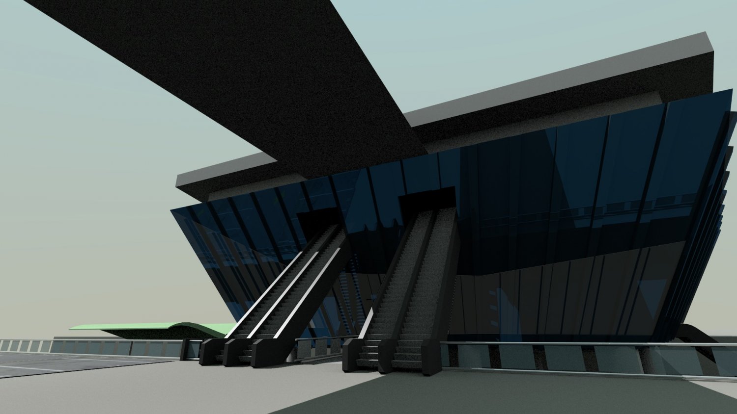 airport metro bus terminal 3D Models in Architectural Exteriors 3DExport