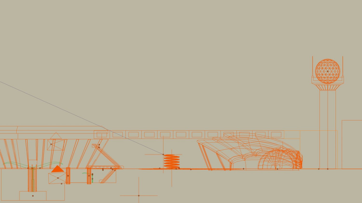 airport metro bus terminal 3D Models in Architectural Exteriors 3DExport