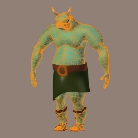 project minotaur basic version 3D Model in Fantasy 3DExport