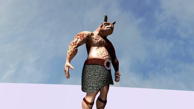 project minotaur basic version 3D Model in Fantasy 3DExport