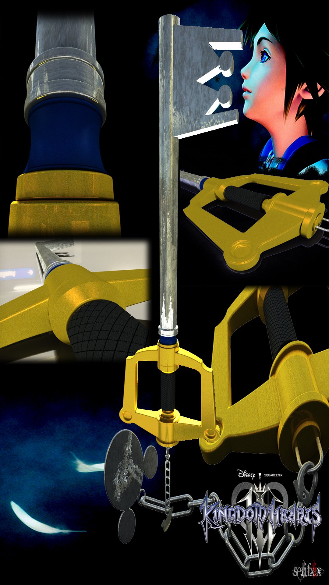 Kingdom Hearts Keyblade Sprites