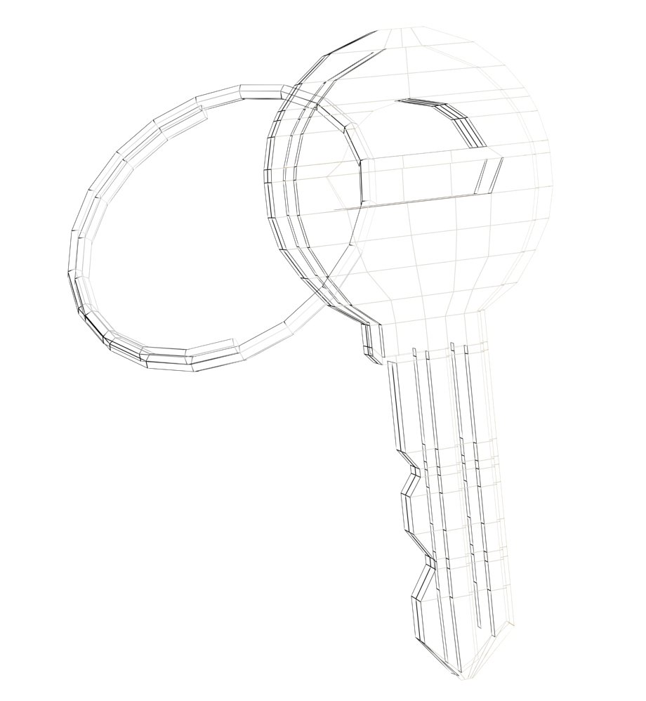 gold key 3D Models in Other 3DExport