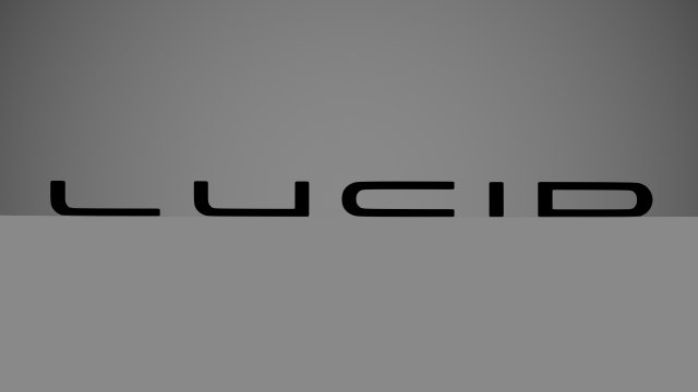 lucid logo 3D Model in Royal Cars 3DExport