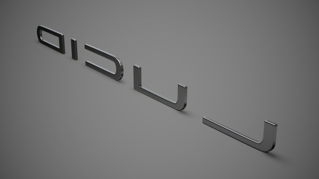 lucid logo 3D Model in Royal Cars 3DExport