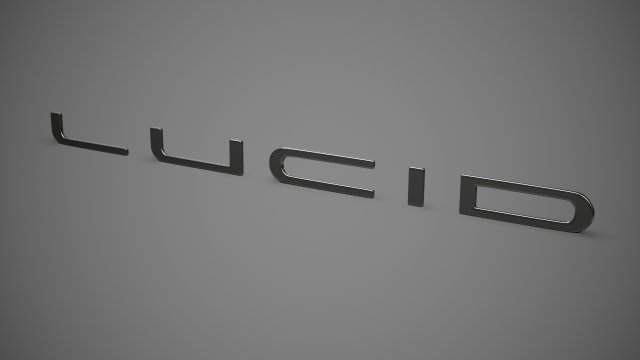 lucid logo 3D Model in Royal Cars 3DExport