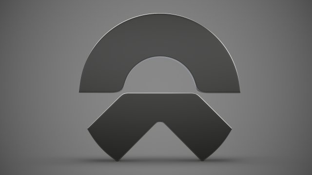 nio logo 3D Model in Royal Cars 3DExport