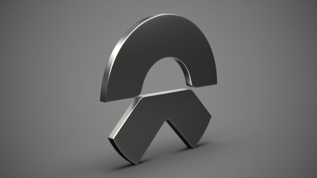 nio logo 3D Model in Royal Cars 3DExport