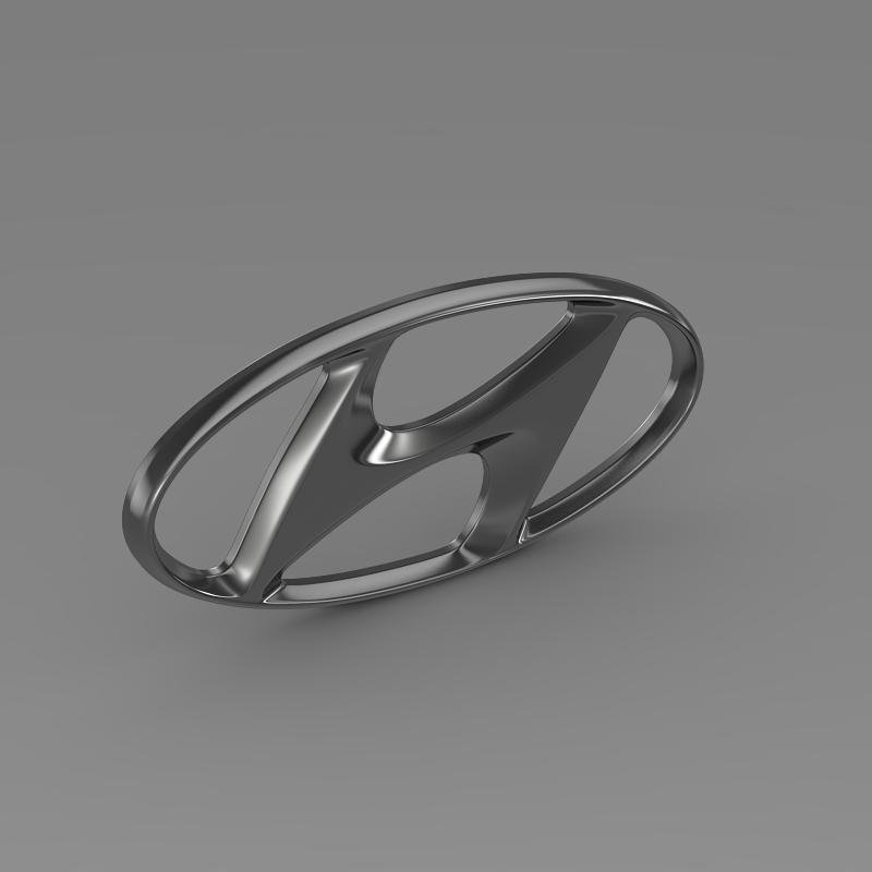 hyundai logo 3D Models in Parts of auto 3DExport