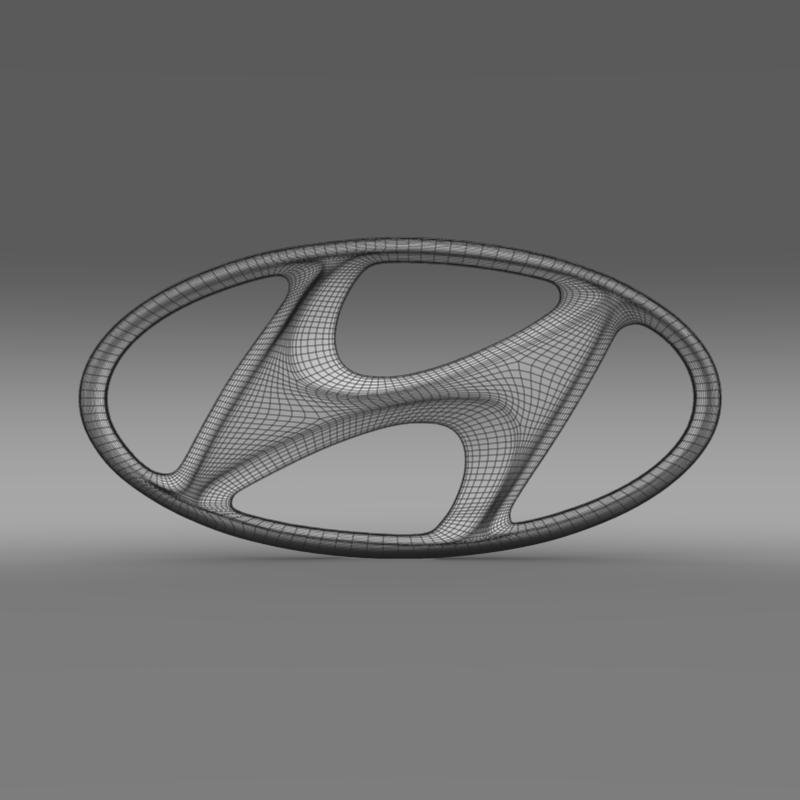 hyundai logo 3D Models in Parts of auto 3DExport