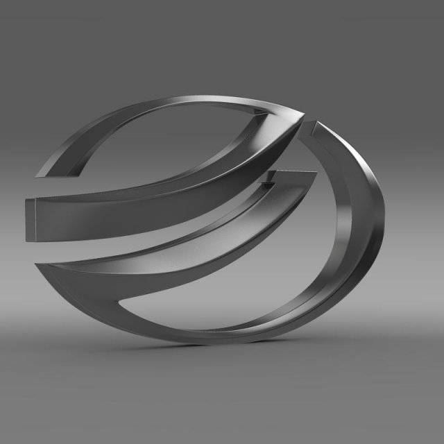 zaz logo 3D Model in Parts of auto 3DExport