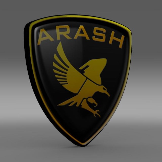 arash logo 3D Model in Parts of auto 3DExport