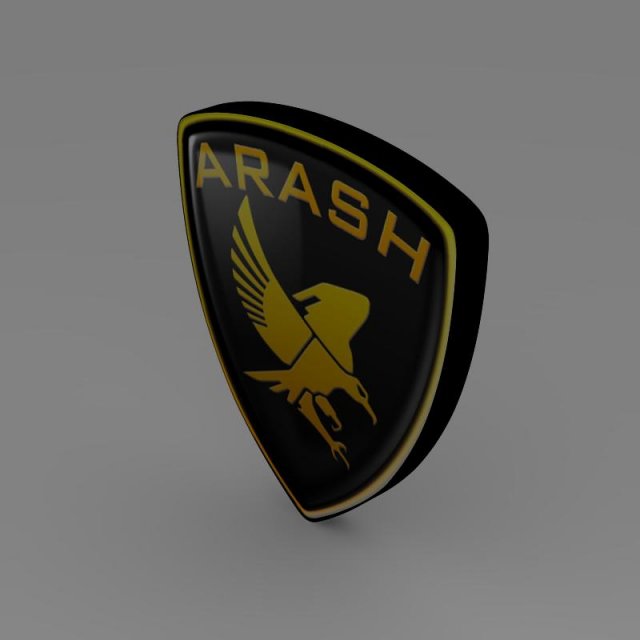 arash logo 3D Model in Parts of auto 3DExport