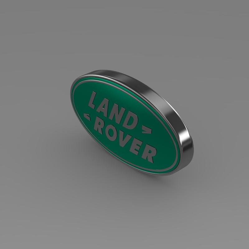land rover logo 3D Models in Parts of auto 3DExport