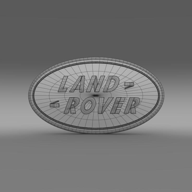 land rover logo 3D Models in Parts of auto 3DExport