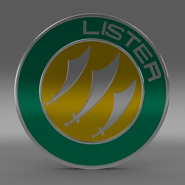 lister logo 3D Model in Parts of auto 3DExport