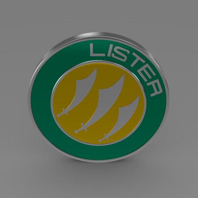 lister logo 3D Model in Parts of auto 3DExport