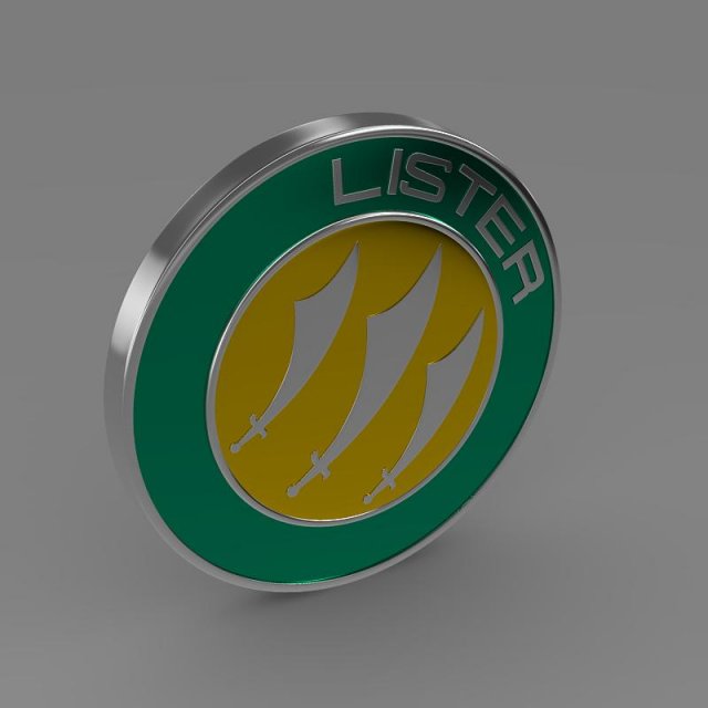 lister logo 3D Model in Parts of auto 3DExport
