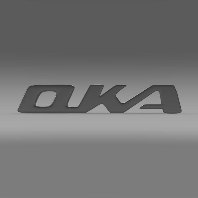 oka logo 3D Model in Parts of auto 3DExport